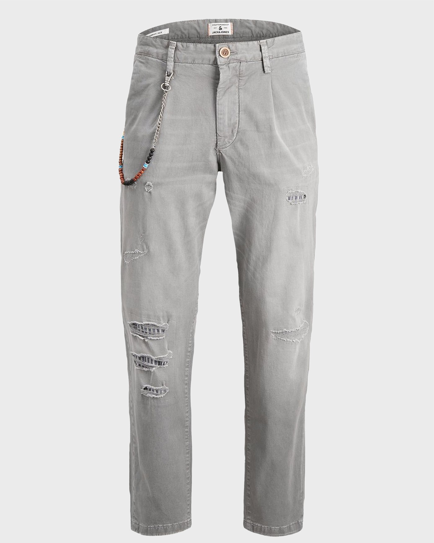 RIPPED CHINOS PANTS ΤΗΣ JACK & JONES - 12151678 - sagiakos-stores.gr
