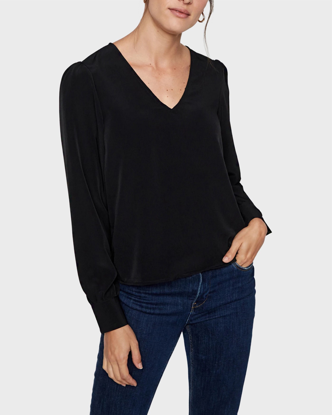 ΜΠΛΟΥΖΑ V-NECK BLOUSE ΤΗΣ VERO MODA - 10218741 - sagiakos-stores.gr