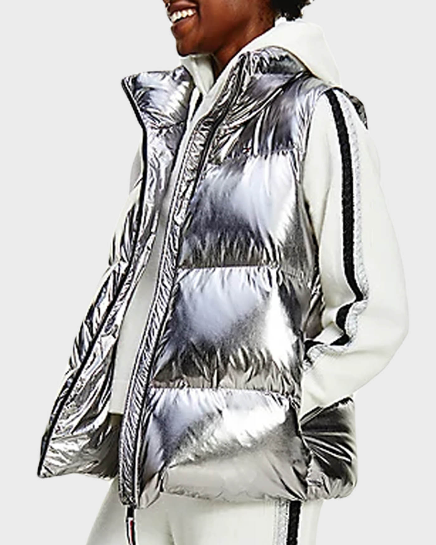 TOMMY HILFIGER GLOSS FOIL DOWN PUFFER ΓΥΝΑΙΚΕΙΟ ΑΜΑΝΙΚΟ ΜΠΟΥΦΑΝ ...