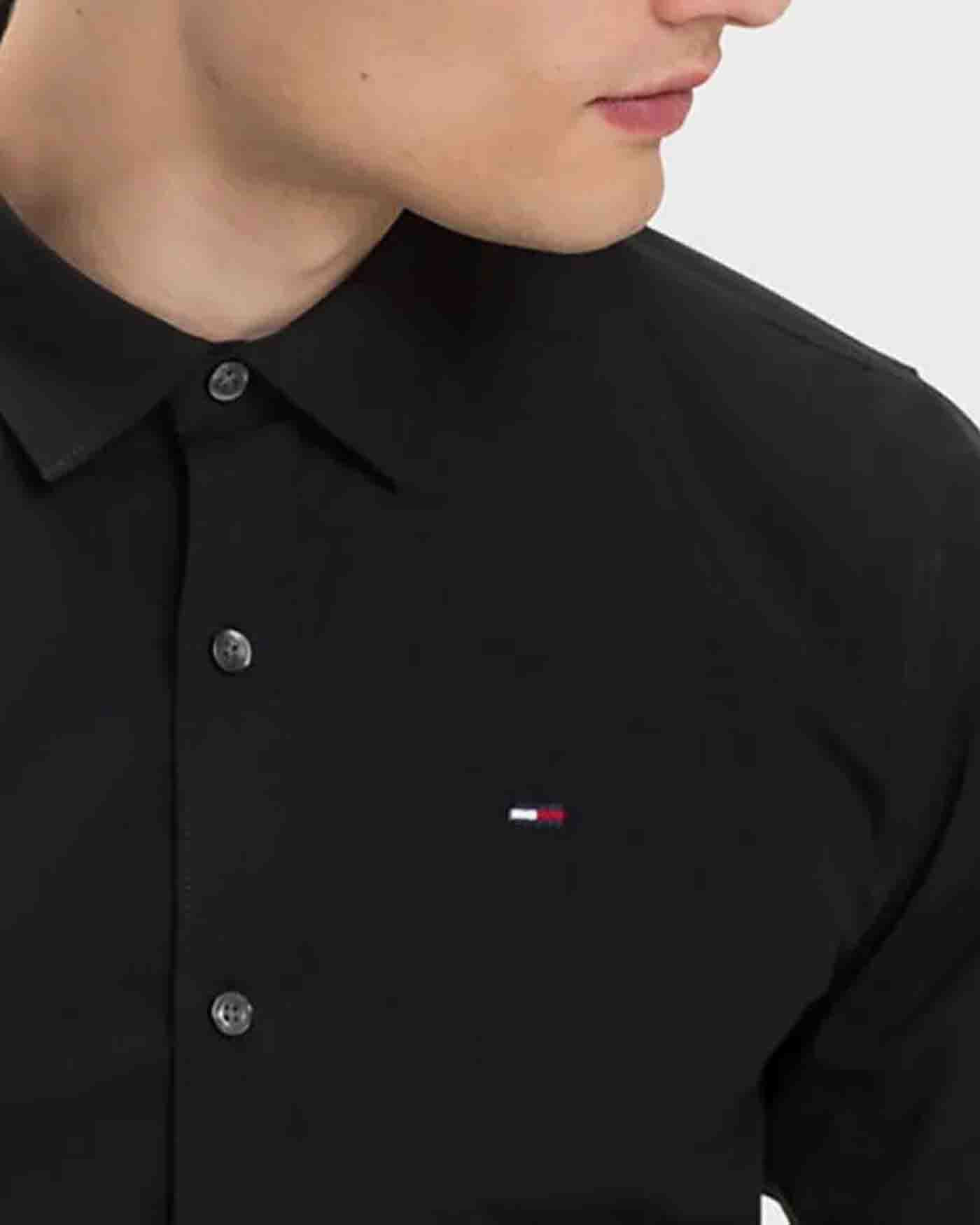 Tommy Jeans Ελαστικό Πουκάμισο Σε Slim Γραμμή - DM0DM04405 - sagiakos ...