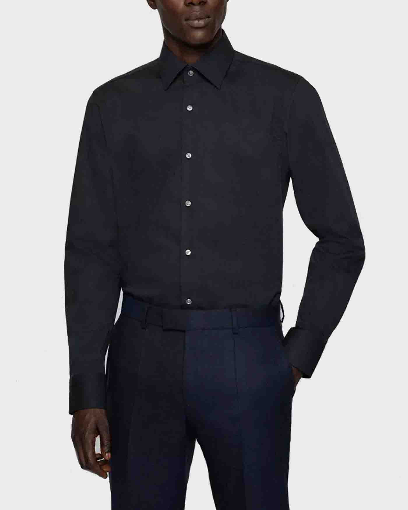 BOSS SLIM-FIT SHIRT IN EASY-IRON STRETCH-COTTON POPLIN - 50469345 Η ...