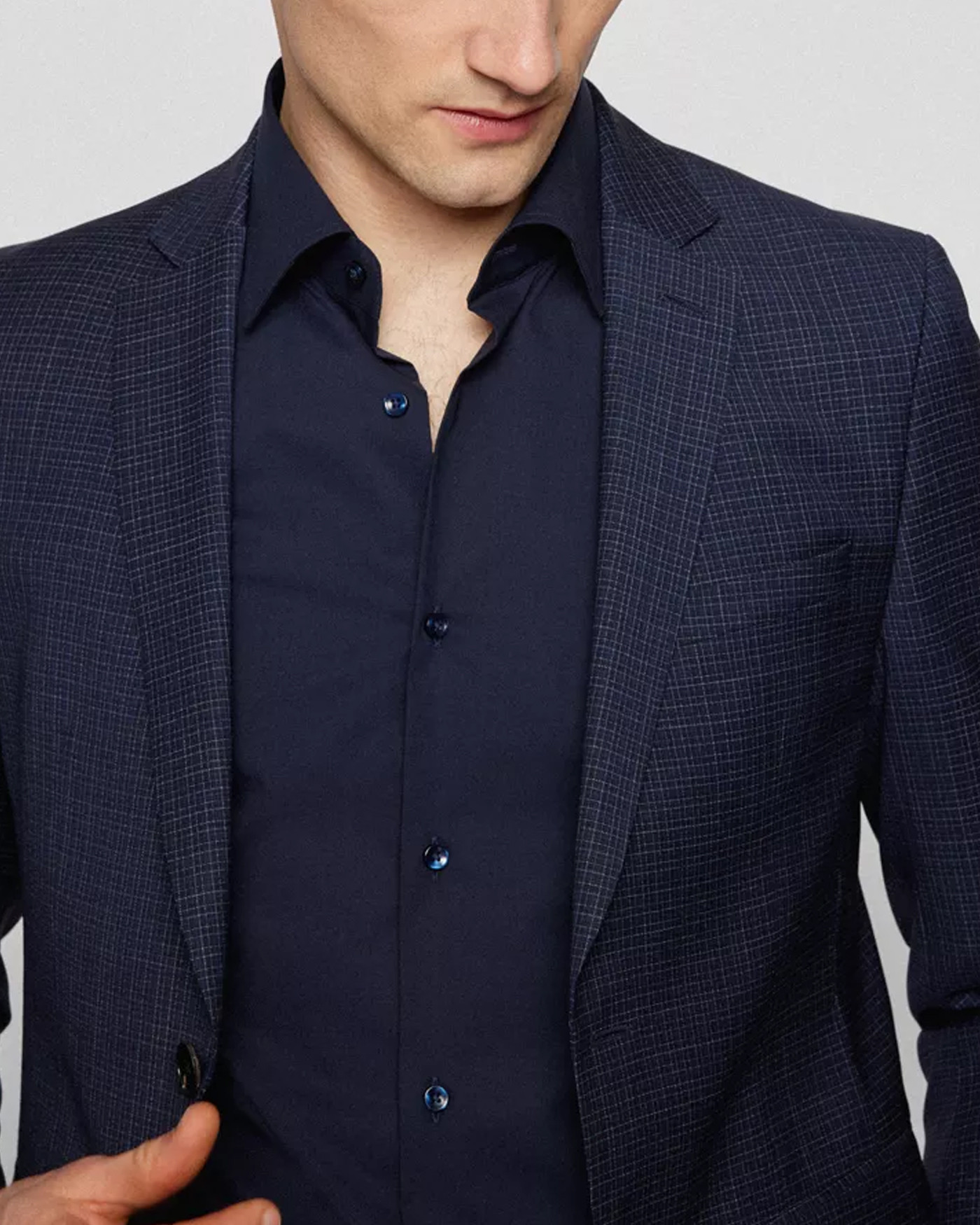 BOSS SLIM-FIT SHIRT IN EASY-IRON STRETCH-COTTON POPLIN - 50469345 Η ...