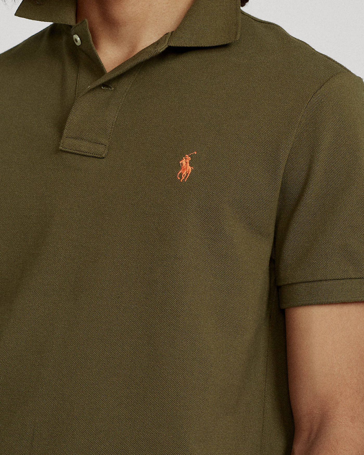 Polo Ralph Lauren Custom Slim Fit Mesh Polo Shirt - 710782592014 ...