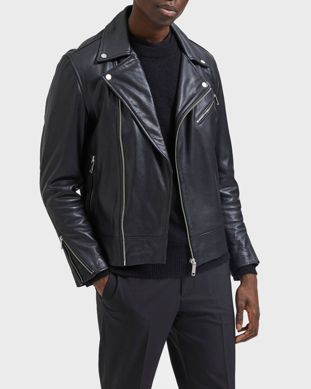 SELECTED ΑΝΔΡΙΚΟ ΔΕΡΜΑΤΙΝΟ Biker ΜΠΟΥΦΑΝ - 16086881 - sagiakos-stores.gr