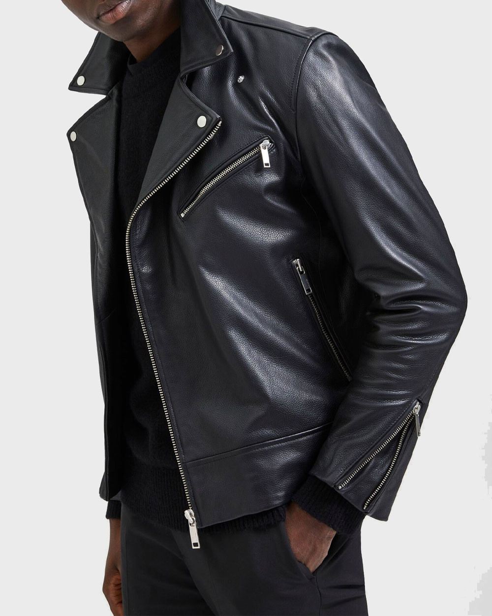 SELECTED ΑΝΔΡΙΚΟ ΔΕΡΜΑΤΙΝΟ Biker ΜΠΟΥΦΑΝ - 16086881 - sagiakos-stores.gr