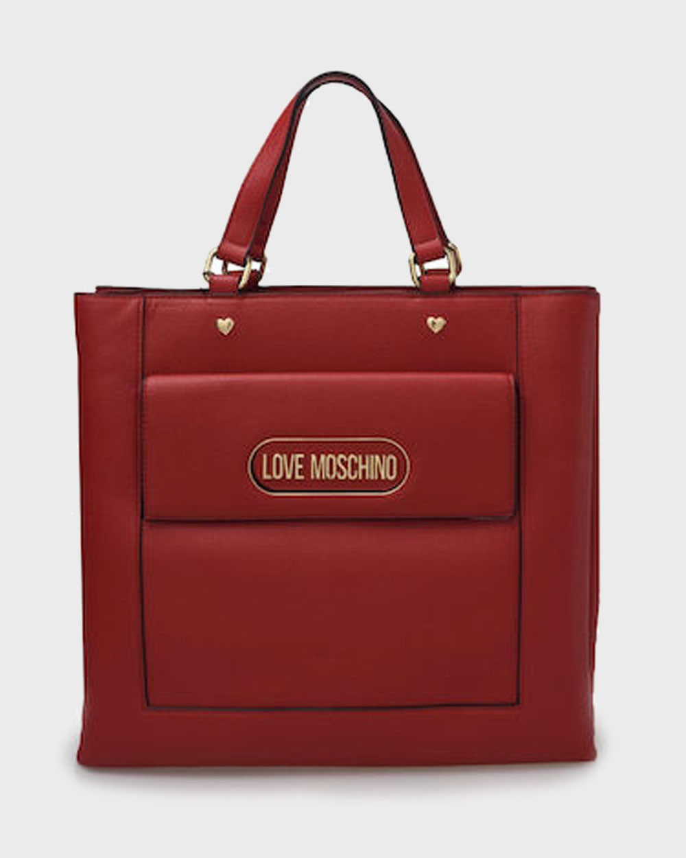 LOVE MOSCHINO ΓΥΝΑΙΚΕΙΑ ΤΣΑΝΤΑ ΧΕΙΡΟΣ ΜΕ ΜΕΤΑΛΙΚΗ ΛΑΒΗ - JC4398PP0FKP0 ...