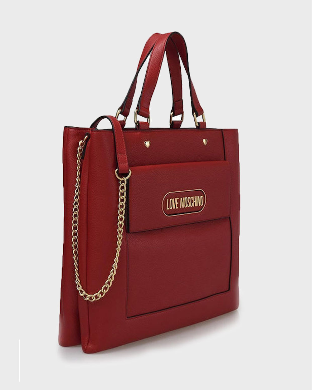 LOVE MOSCHINO ΓΥΝΑΙΚΕΙΑ ΤΣΑΝΤΑ ΧΕΙΡΟΣ ΜΕ ΜΕΤΑΛΙΚΗ ΛΑΒΗ - JC4398PP0FKP0 ...