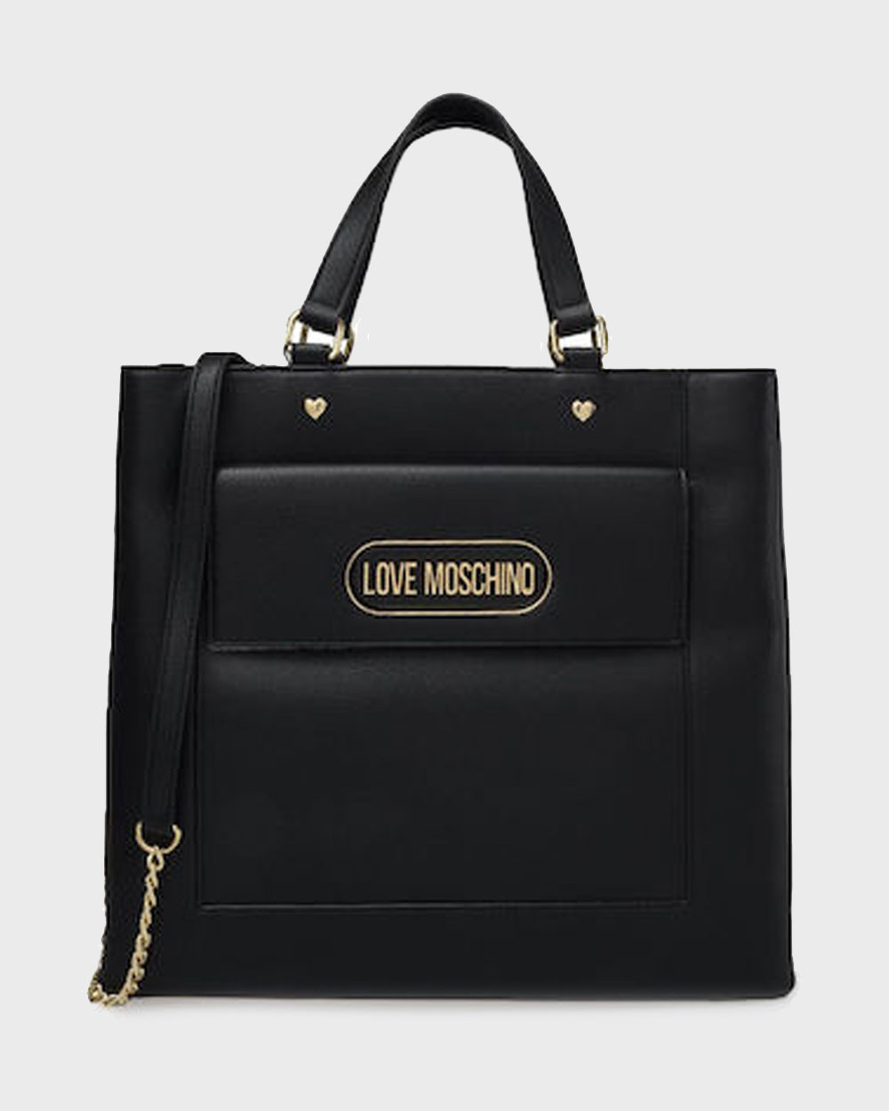 LOVE MOSCHINO ΓΥΝΑΙΚΕΙΑ ΤΣΑΝΤΑ ΧΕΙΡΟΣ ΜΕ ΜΕΤΑΛΙΚΗ ΛΑΒΗ - JC4398PP0FKP0 ...