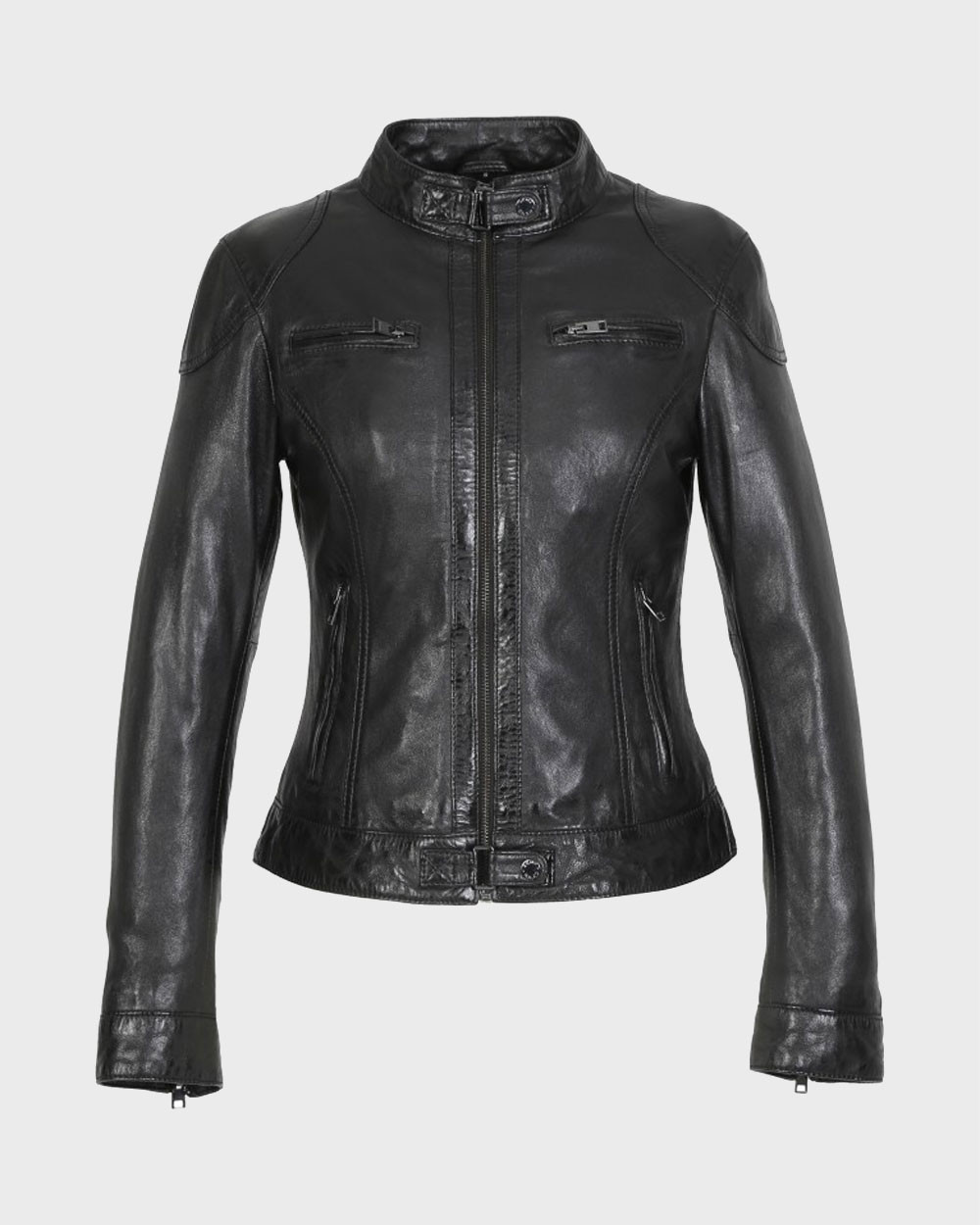 OAKWOOD ΓΥΝΑΙΚΕΙΟ ΔΕΡΜΑΤΙΝΟ LINA 6 GENUINE LEATHER BIKER INSPIRED ...