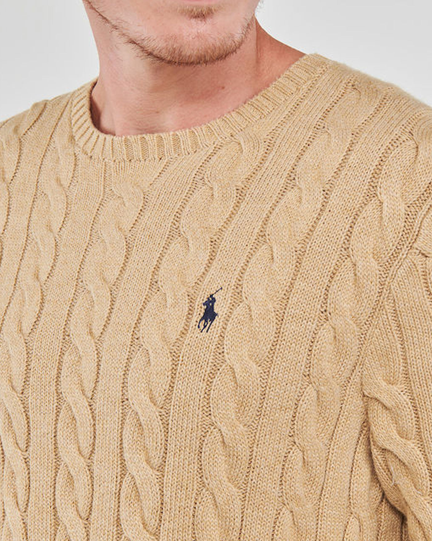 POLO RALPH LAUREN ΑΝΔΡΙΚΗ ΜΠΛΟΥΖΑ TEXTURED-KNIT COTTON SWEATER ...
