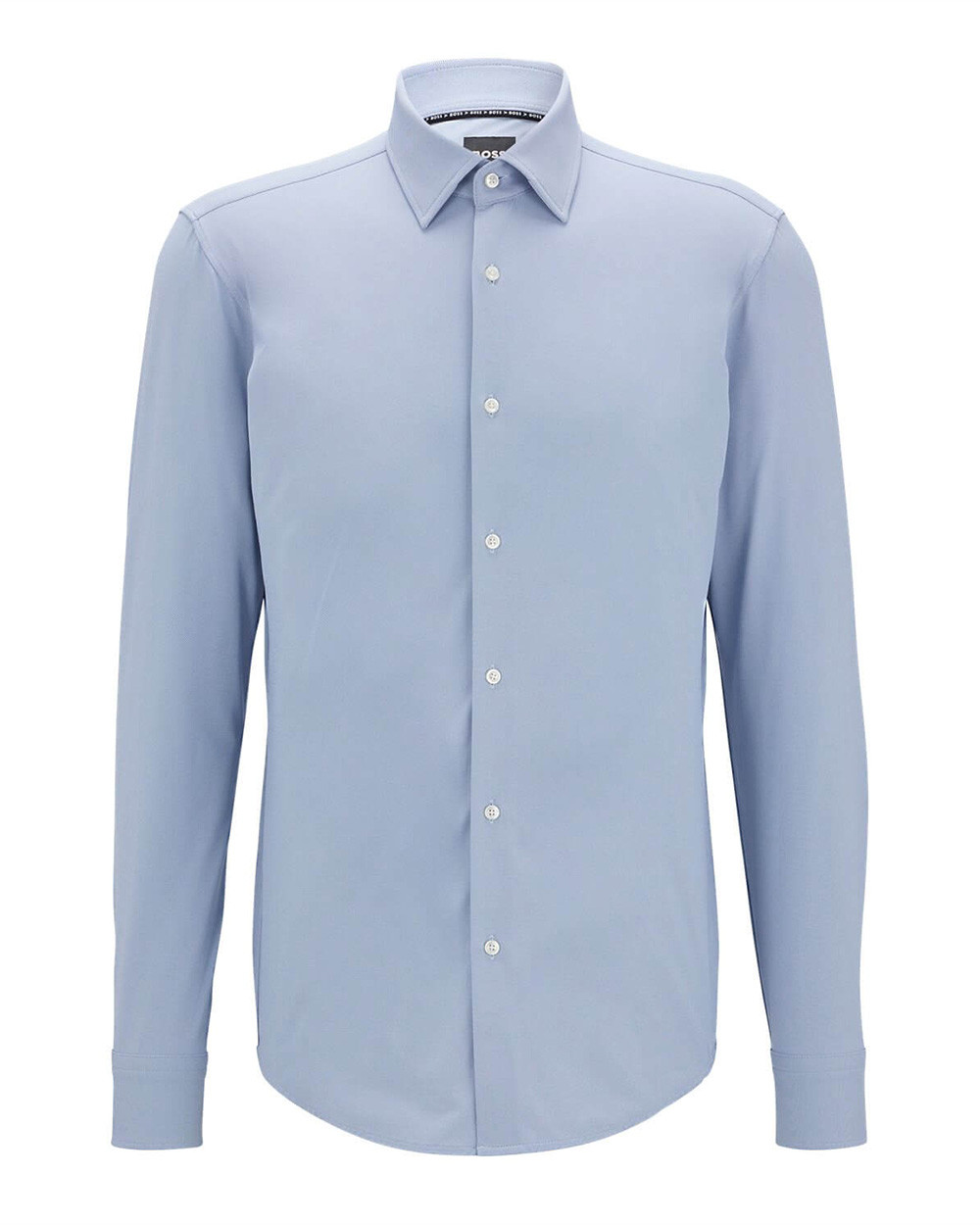 BOSS ANΔΡΙΚΟ ΠΟΥΚΑΜΙΣΟ REGULAR-FIT SHIRT IN MICRO-STRUCTURED ...