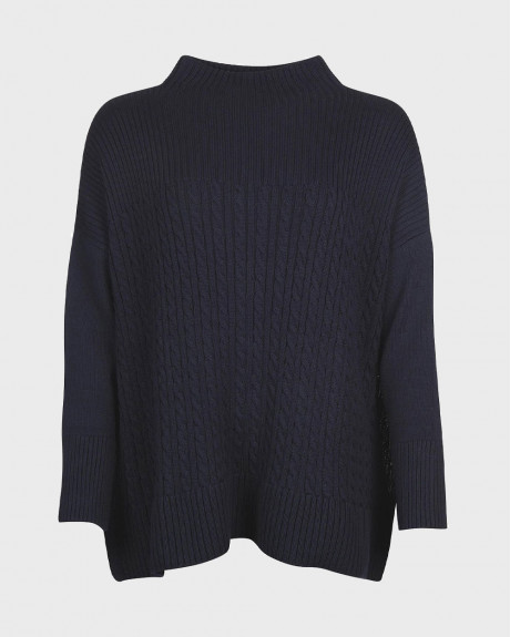 BARBOUR ΓΥΝΑΙΚΕΙΟ ΠΛΕΚΤΟ Stitch Guernsey Cape - LKN1169 - sagiakos ...