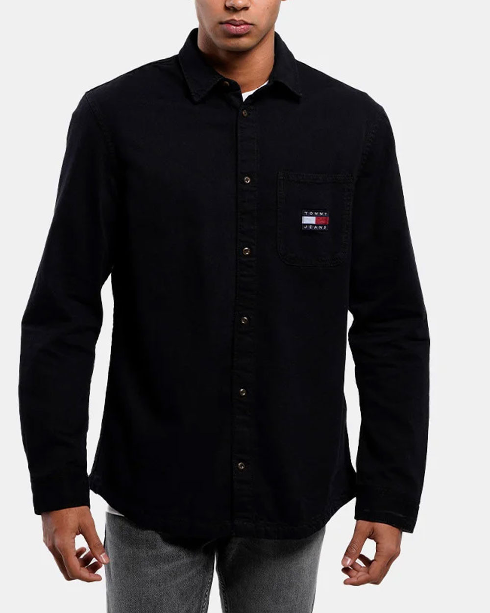 TOMMY HILFIGER ΑΝΔΡΙΚΟ ΠΟΥΚΑΜΙΣΟ TJM DENIM BADGE SHIRT - DM0DM15411 ...