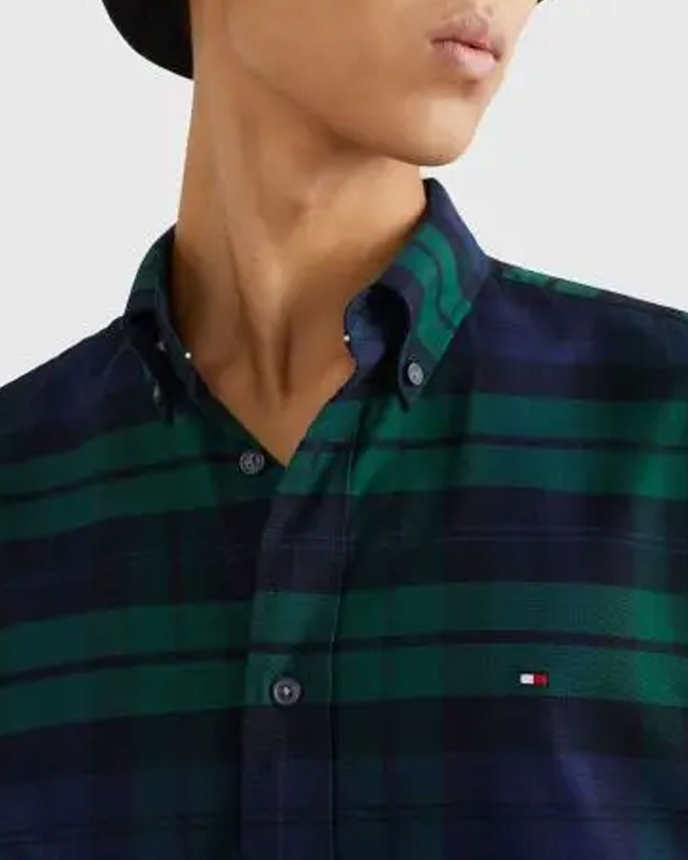 TOMMY HILFIGER ΑΝΔΡΙΚΟ ΠΟΥΚΑΜΙΣΟ ΜΕ ΣΧΕΔΙΟ ΤΑΡΤΑΝ ΣΕ ΚΑΝΟΝΙΚΗ ΓΡΑΜΜΗ ...