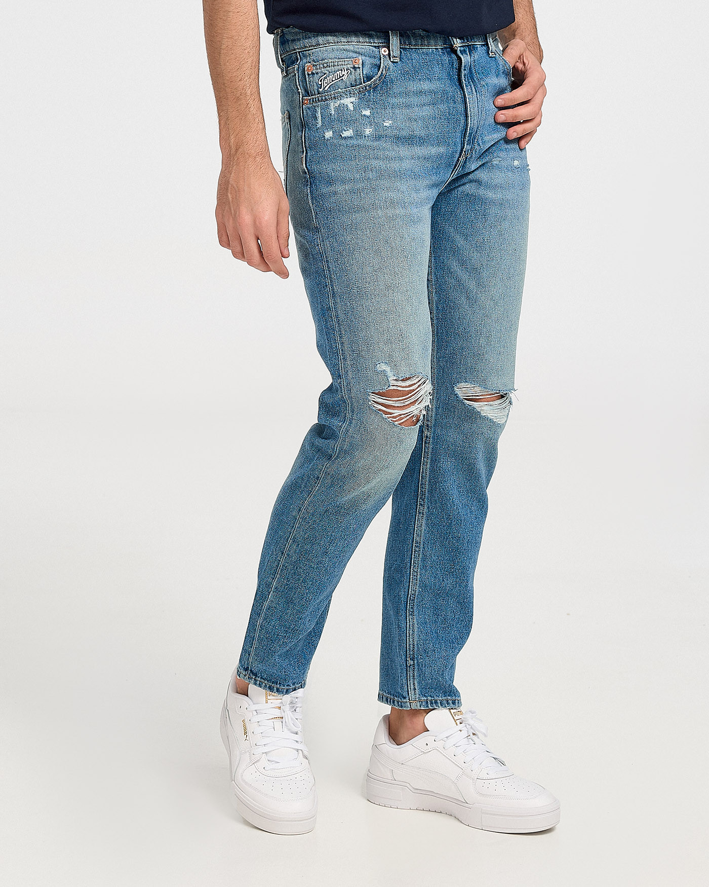 TOMMY JEANS REGULAR TAPERED ΑΝΔΡΙΚΟ ΠΑΝΤΕΛΟΝΙ JEAN - DM0DM15601 ...