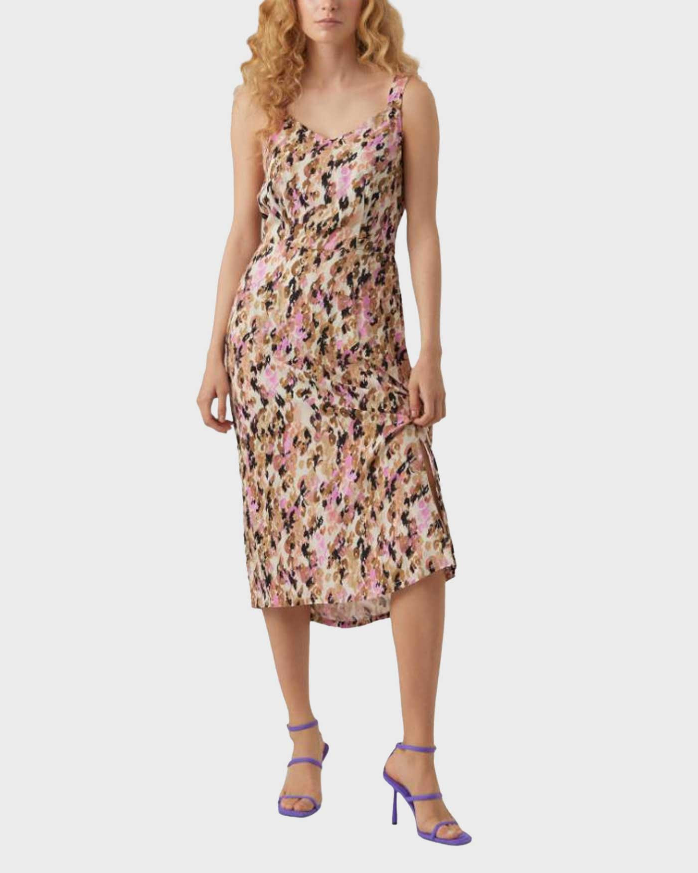VERO MODA ΓΥΝΑΙΚΕΙΟ MIDI ΦΟΡΕΜΑ ΜΕ ΣΚΙΣΙΜΟ - 10286786 - sagiakos-stores.gr