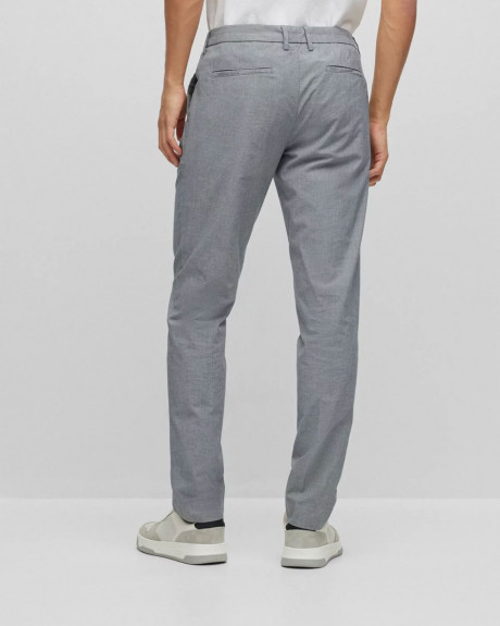 BOSS ΠΑΝΤΕΛΟΝΙ ΣΕ ΣΤΕΝΗ ΓΡΑΜΜΗ ΜΕ ΜΙΚΡΟΣΧΕΔΙΟ STRETCH-COTTON BLEND ...