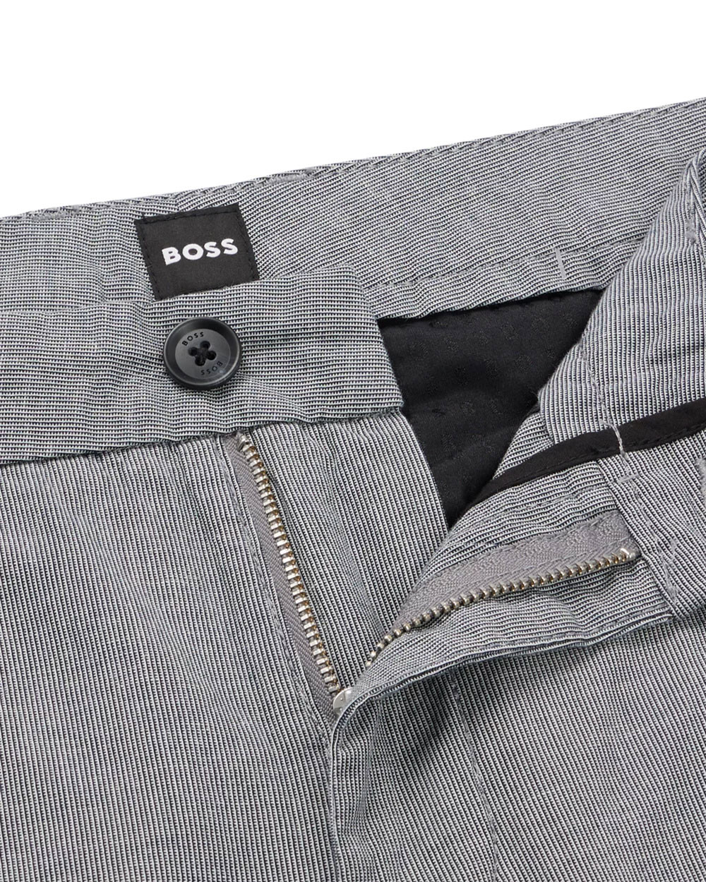 BOSS ΠΑΝΤΕΛΟΝΙ ΣΕ ΣΤΕΝΗ ΓΡΑΜΜΗ ΜΕ ΜΙΚΡΟΣΧΕΔΙΟ STRETCH-COTTON BLEND ...