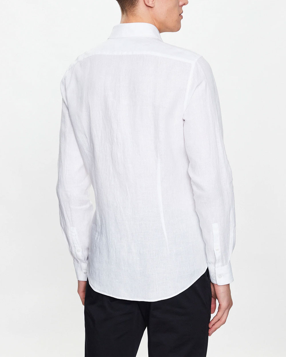 CALVIN KLEIN ΑΝΔΡΙΚΟ ΠΟΥΚΑΜΙΣΟ 100% ΛΙΝΑΡΙ ΜΑΚΡΥ ΜΑΝΙΚΙ SLIM FIT ...