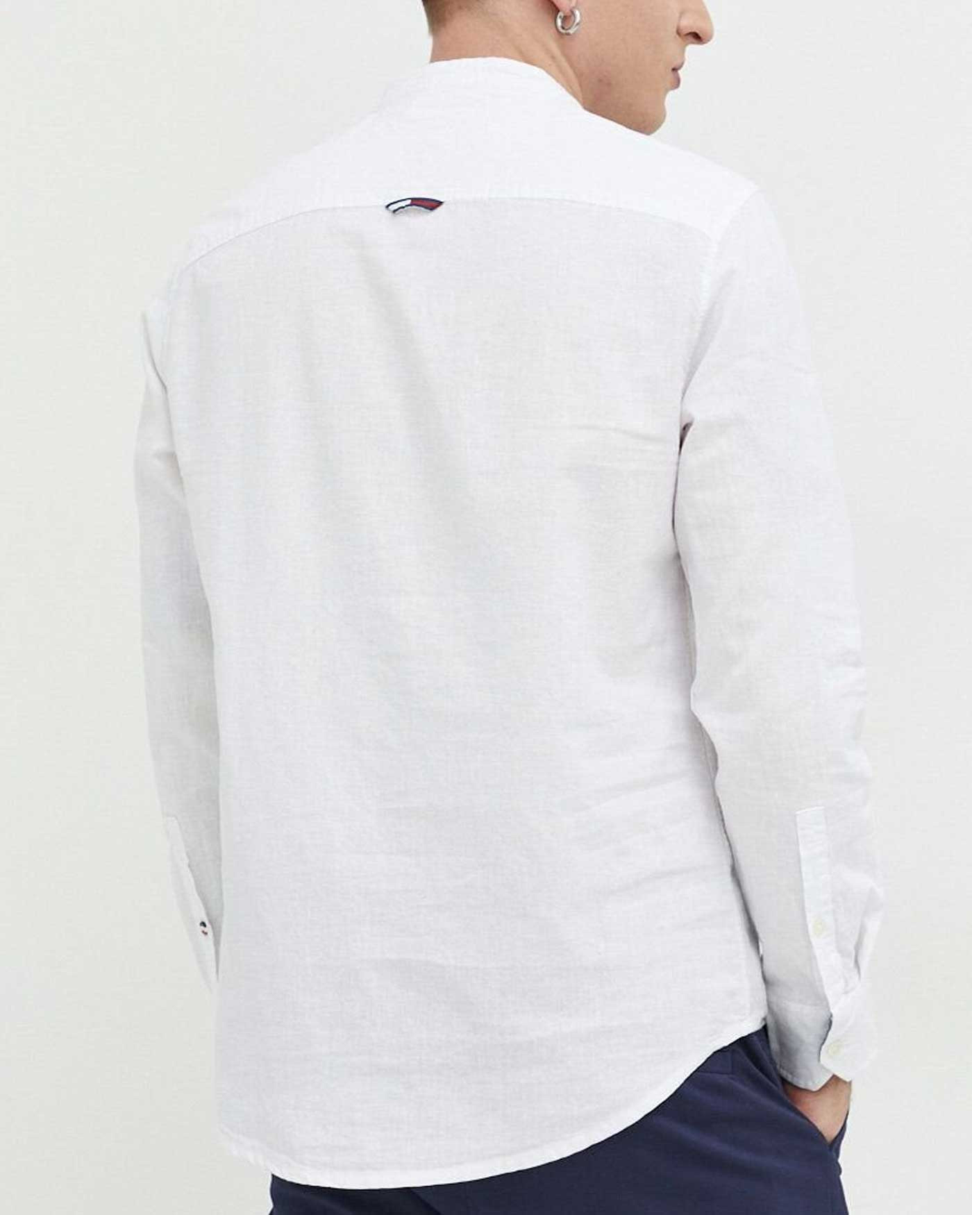 TOMMY HILFIGER ΤJM ΑΝΔΡΙΚΟ ΛΙΝΟ ΠΟΥΚΑΜΙΣΟ ΜΕ ΜΑΟ ΓΙΑΚΑ - DM0DM15927 ...