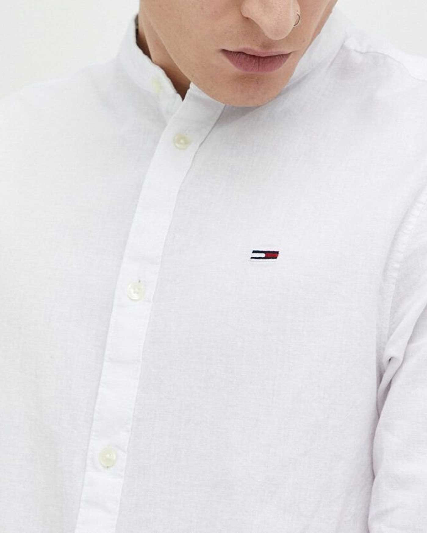 TOMMY HILFIGER ΤJM ΑΝΔΡΙΚΟ ΛΙΝΟ ΠΟΥΚΑΜΙΣΟ ΜΕ ΜΑΟ ΓΙΑΚΑ - DM0DM15927 ...