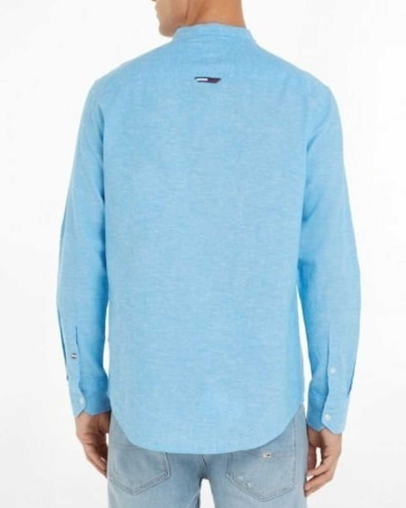 TOMMY HILFIGER ΤJM ΑΝΔΡΙΚΟ ΛΙΝΟ ΠΟΥΚΑΜΙΣΟ ΜΕ ΜΑΟ ΓΙΑΚΑ - DM0DM15927 ...