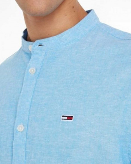 TOMMY HILFIGER ΤJM ΑΝΔΡΙΚΟ ΛΙΝΟ ΠΟΥΚΑΜΙΣΟ ΜΕ ΜΑΟ ΓΙΑΚΑ - DM0DM15927 ...