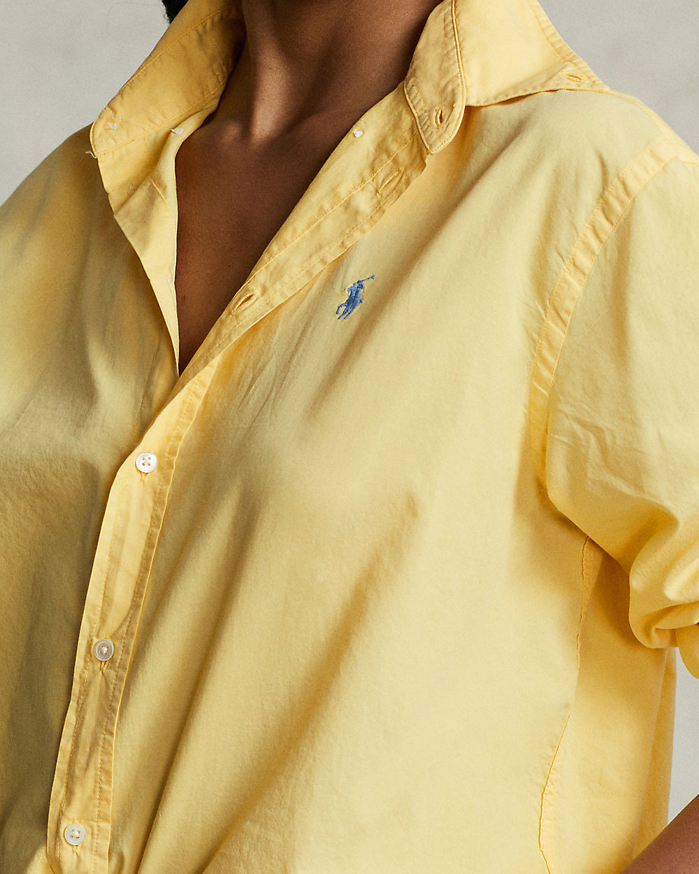 POLO RALPH LAUREN ΓΥΝΑΙΚΕΙΟ ΠΟΥΚΑΜΙΣΟ Oversize Cotton Twill Shirt ...