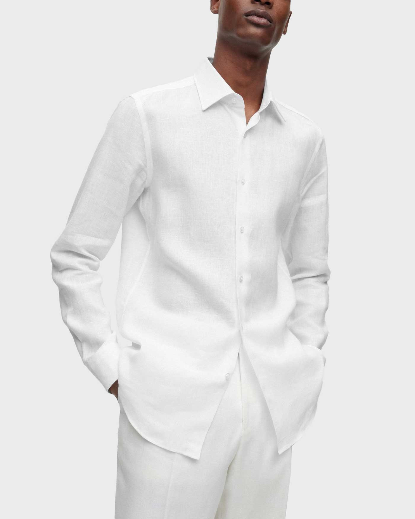 BOSS ΑΝΔΡΙΚΟ ΠΟΥΚΑΜΙΣΟ H-HANK - 50490234 - sagiakos-stores.gr