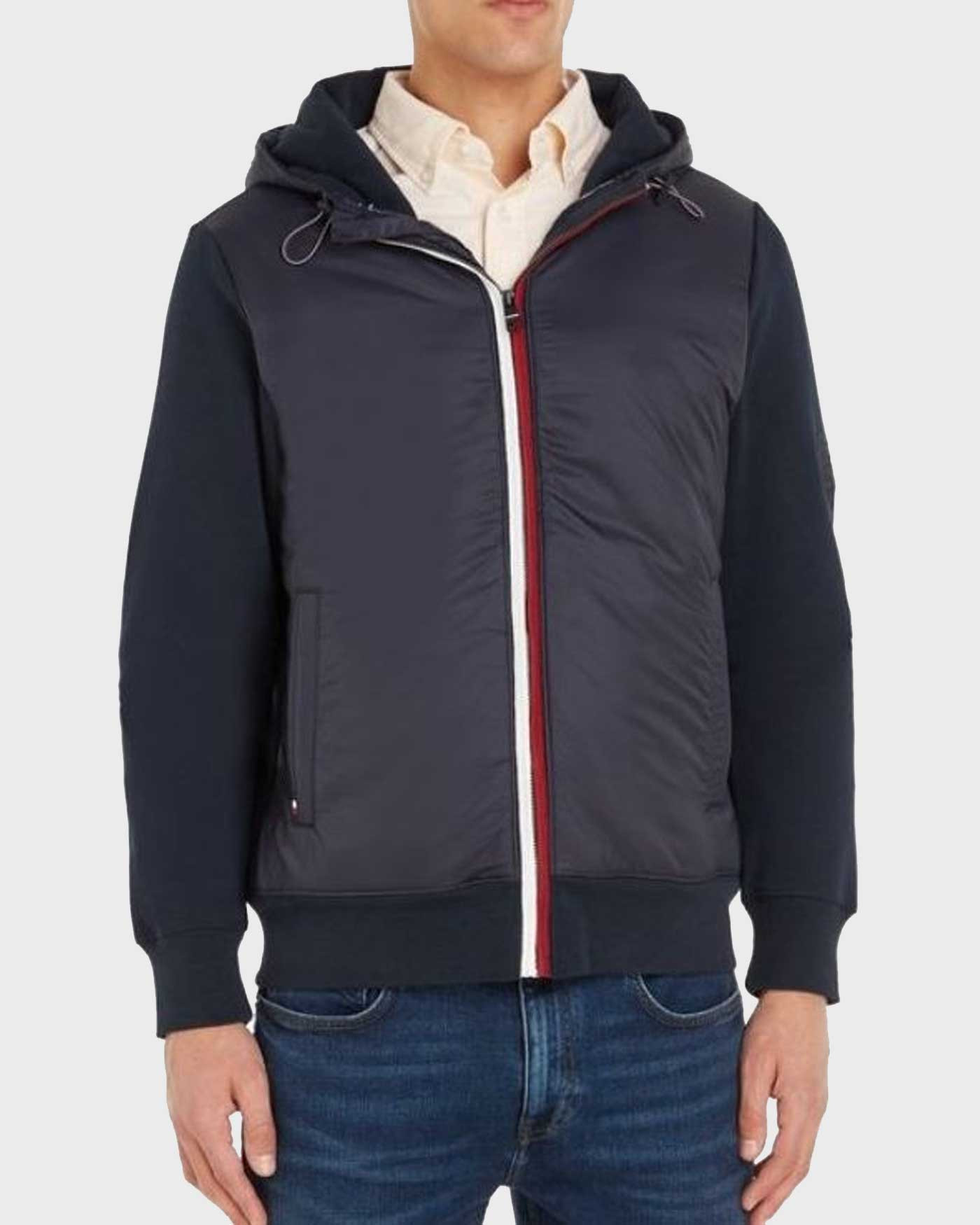 TOMMY HILFIGER ΑΝΔΡΙΚΗ ΖΑΚΕΤΑ ΜΕ ΚΟΥΚΟΥΛΑ ΚΑΝΟΝΙΚΗ ΓΡΑΜΜΗ - MW0MW31490 ...
