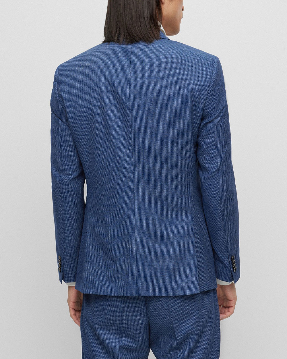BOSS ανδρικο ΚΟΣΤΟΥΜΙ H-ΗUGE THREE-PIECE SLIM-FIT SUIT IN A WOOL BLEND ...