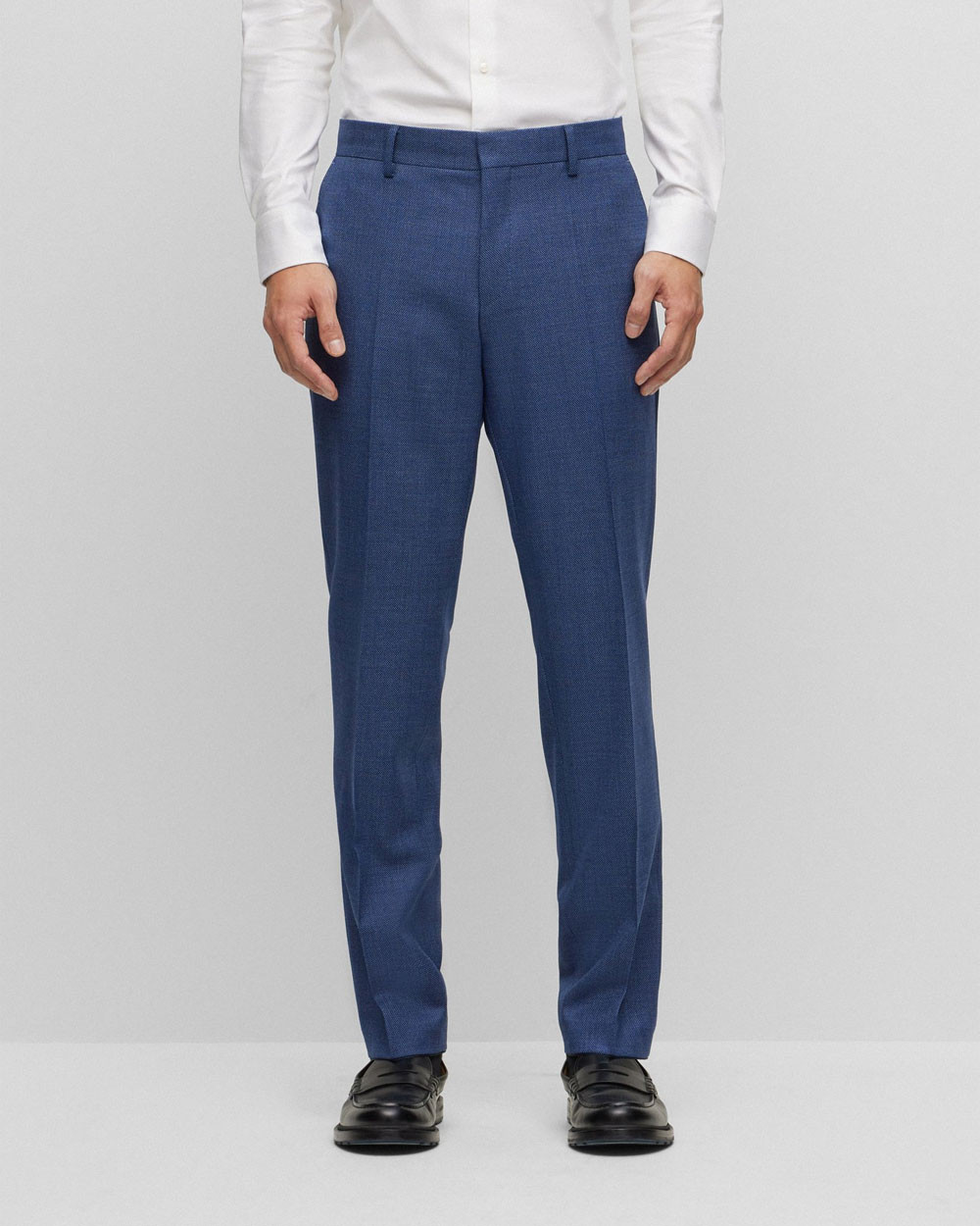 BOSS ανδρικο ΚΟΣΤΟΥΜΙ H-ΗUGE THREE-PIECE SLIM-FIT SUIT IN A WOOL BLEND ...