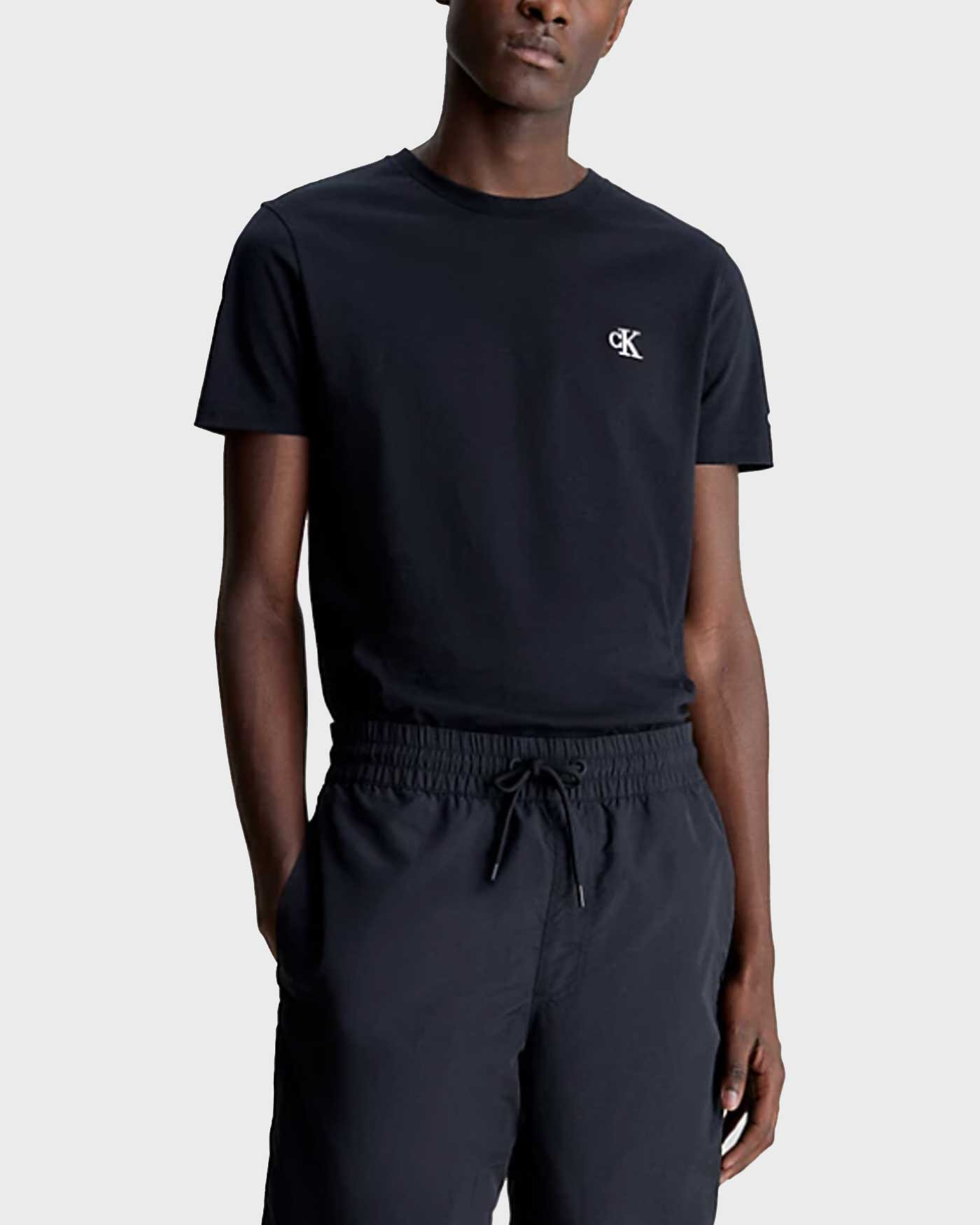 CALVIN KLEIN ΑΝΔΡΙΚΗ ΜΠΛΟΥΖΑ ΣΤΕΝΗ ΓΡΑΜΜΗ 100% ΒΑΜΒΑΚΙ - J30J314544 ...