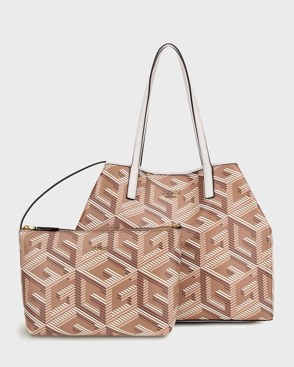 GUESS ΓΥΝΑΙΚΕΙΑ ΤΣΑΝΤΑ Shopper vikky με λογότυπο g cube - HWSA6995290 ...