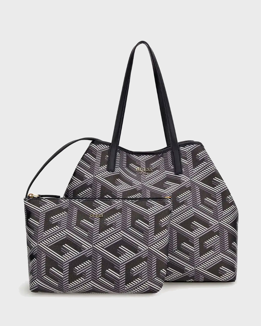 GUESS ΓΥΝΑΙΚΕΙΑ ΤΣΑΝΤΑ Shopper vikky με λογότυπο g cube - HWSA6995290 ...