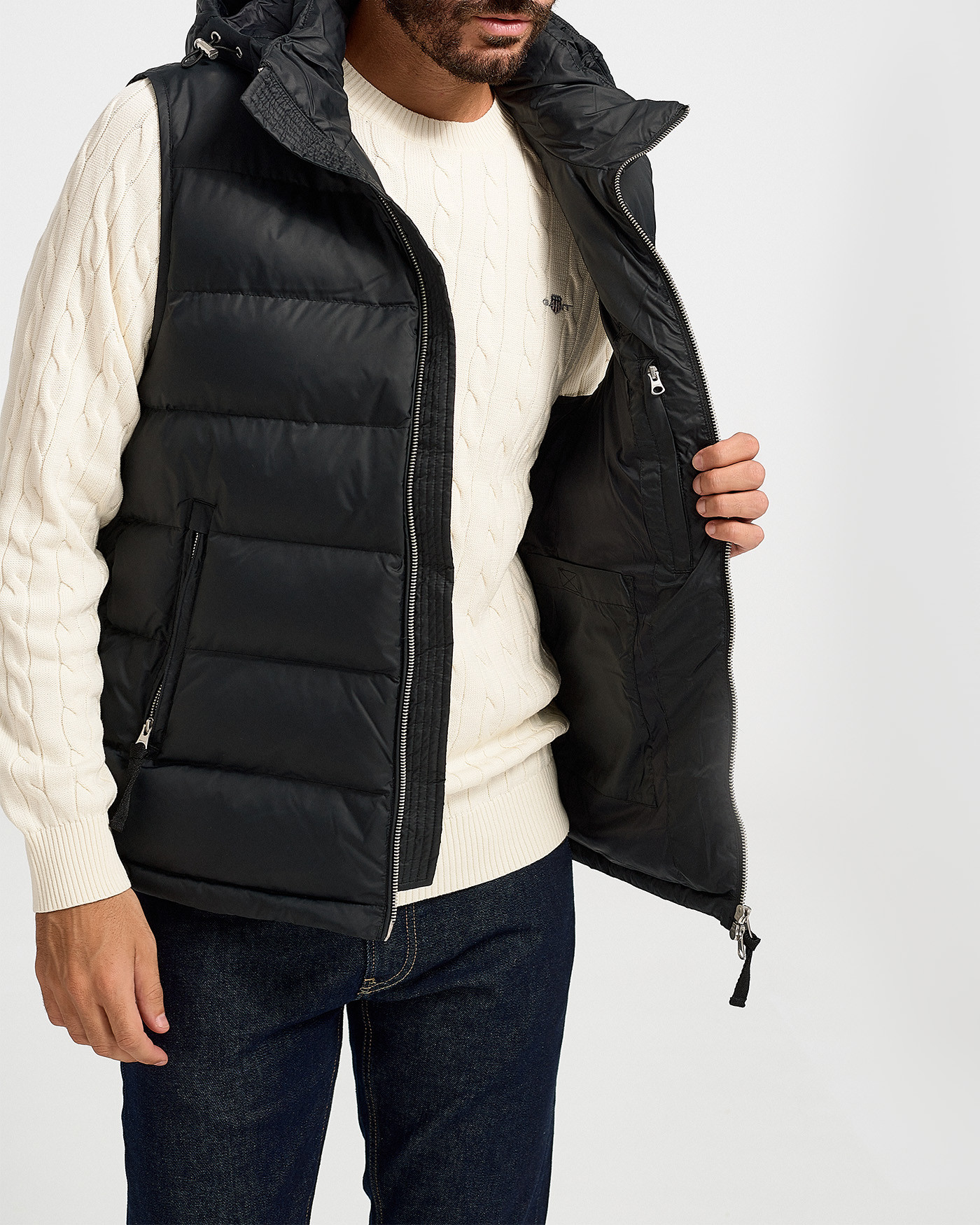 GANT ΑΝΔΡΙΚΟ ΑΜΑΝΙΚΟ ΜΠΟΥΦΑΝ PUFFER ΜΕ ΚΟΥΚΟΥΛΑ - 7006352 - sagiakos ...
