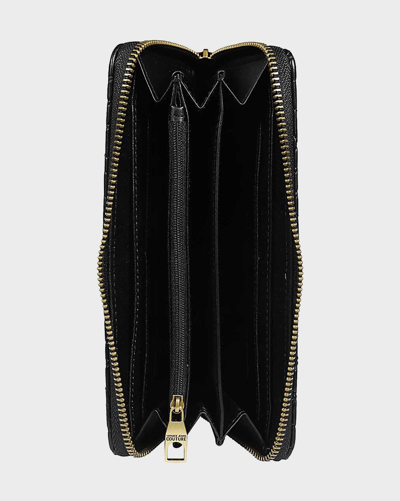 VERSACE ΓΥΝΑΙΚΕΙΟ ΠΟΡΤΟΦΟΛΙ ΜΕ ΧΡΥΣΟ ΛΟΓΟΤΥΠΟ - AC75VA5PA1 ZS803 ...