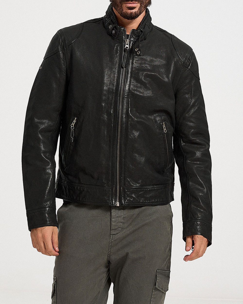 SUPERDRY ΑΝΔΡΙΚΟ ΔΕΡΜΑΤΙΝΟ ΜΠΟΥΦΑΝ - M5011735A - sagiakos-stores.gr