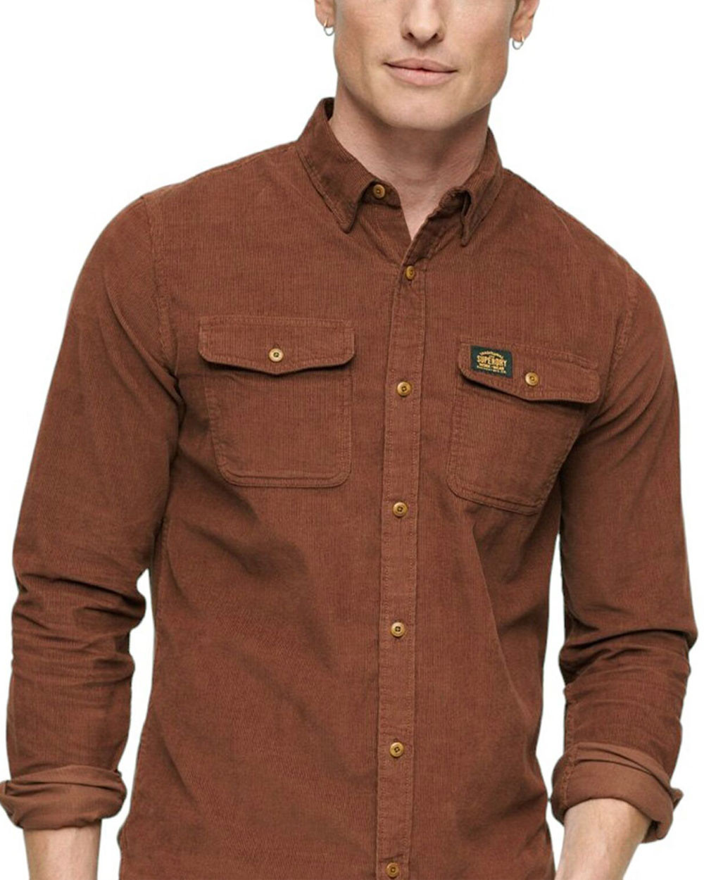 SUPERDRY ΑΝΔΡΙΚΟ ΠΟΥΚΑΜΙΣΟ ΚΟΤΛΕ - M4010722A - sagiakos-stores.gr