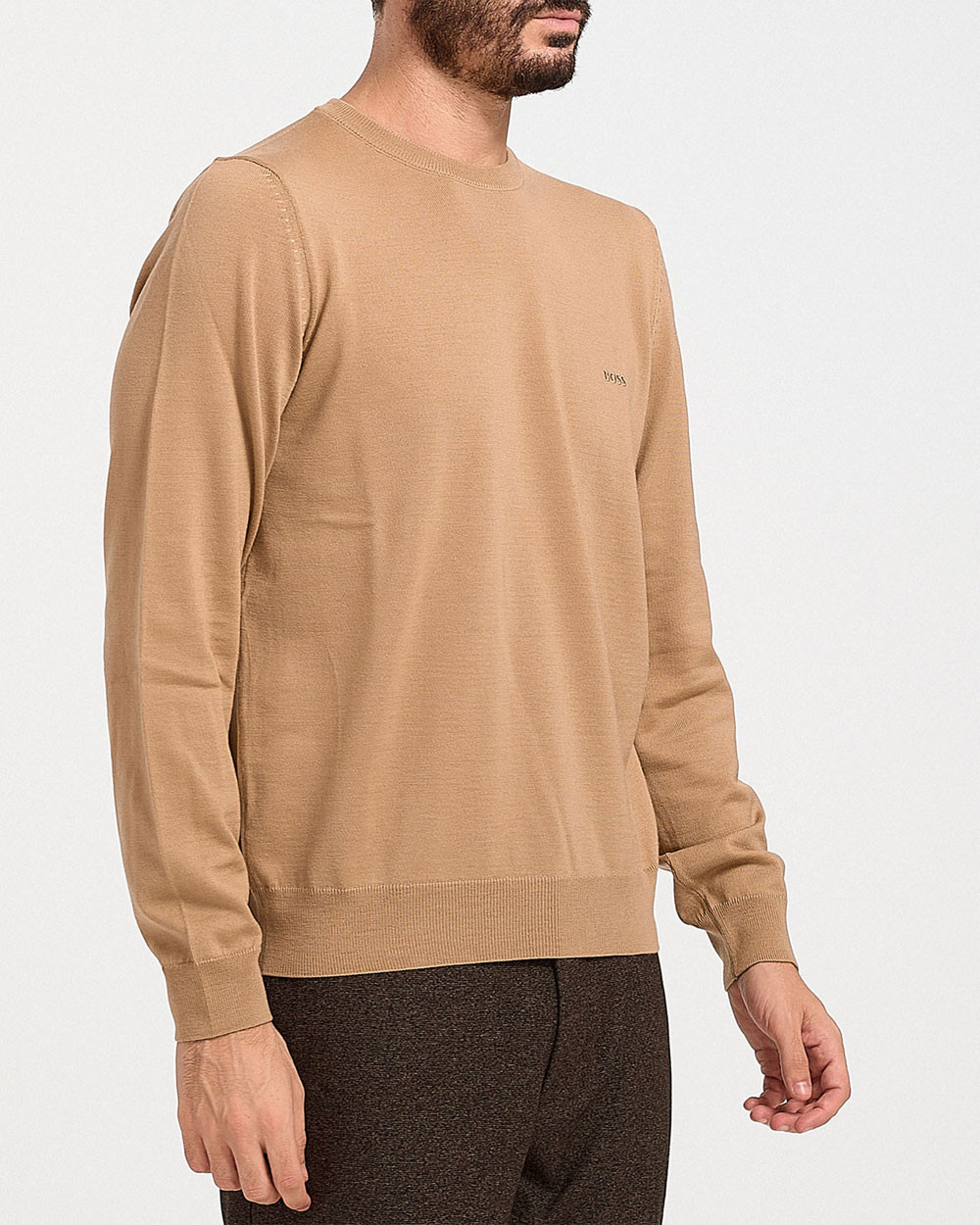 BOSS ΑΝΔΡΙΚΟ ΜΑΛΛΙΝΟ ΠΟΥΛΟΒΕΡ - 50476364 ΒΟΤΤΟ - sagiakos-stores.gr