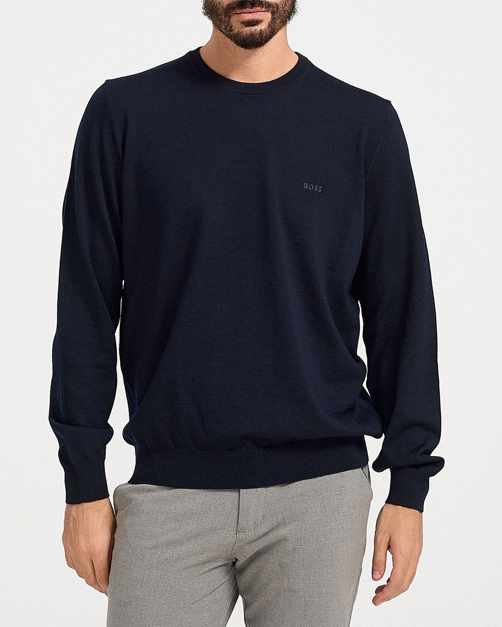 BOSS ΑΝΔΡΙΚΟ ΜΑΛΛΙΝΟ ΠΟΥΛΟΒΕΡ - 50476364 ΒΟΤΤΟ - sagiakos-stores.gr