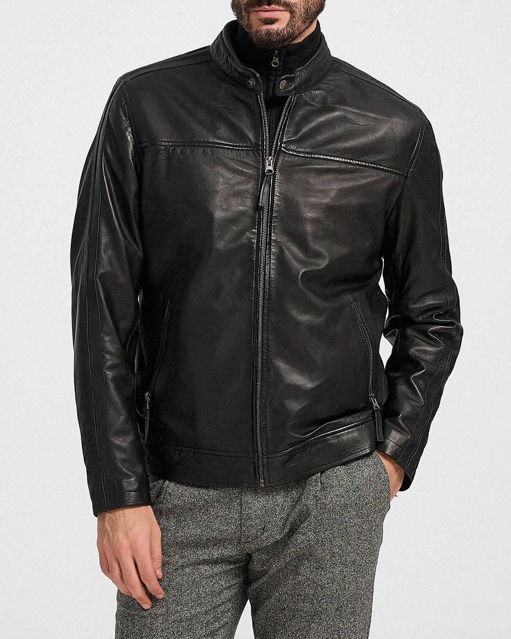 X SOMA ΑΝΔΡΙΚΟ ΔΕΡΜΑΤΙΝΟ BIKER ΤΖΑΚΕΤ - Μ-ΜP020 - sagiakos-stores.gr