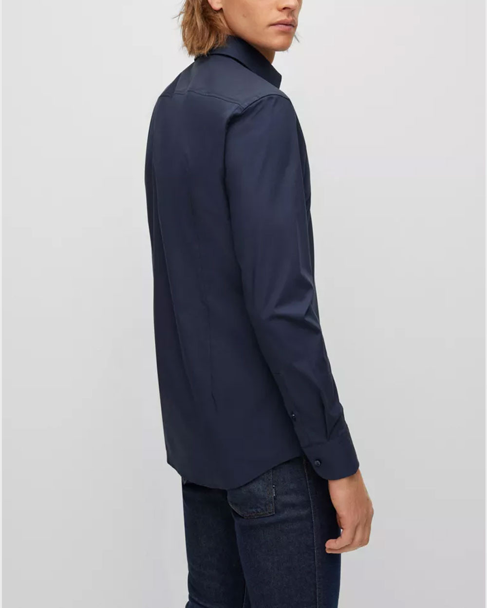 BOSS H HANK ΑΝΔΡΙΚΟ ΠΟΥΚΑΜΙΣΟ ΣΤΕΝΗ ΓΡΑΜΜΗ - 50469345 - sagiakos-stores.gr