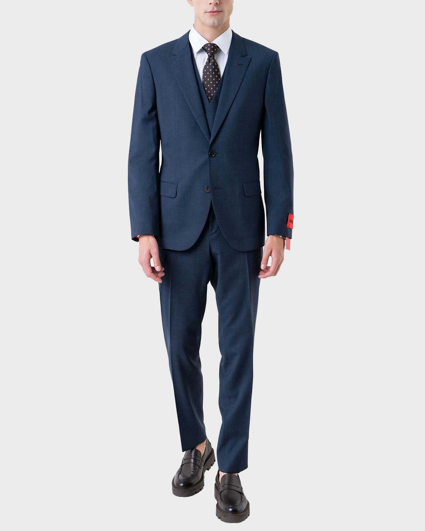 HUGO ΑΝΔΡΙΚΟ ΚΟΣΤΟΥΜΙ 3 PIECES ΣΤΕΝΗ ΓΡΑΜΜΗ HENRY/GETLIN - 50500411 ...