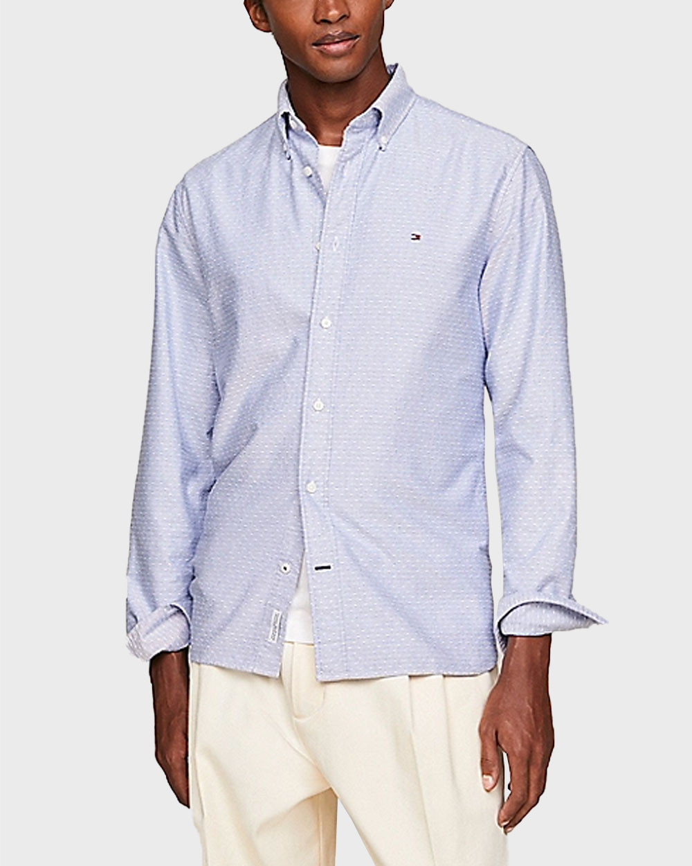 TOMMY HILFIGER ΑΝΔΡΙΚΟ OXFORD ΠΟΥΚΑΜΙΣΟ ΚΑΝΟΝΙΚΗ ΓΡΑΜΜΗ - MW0MW32868 ...