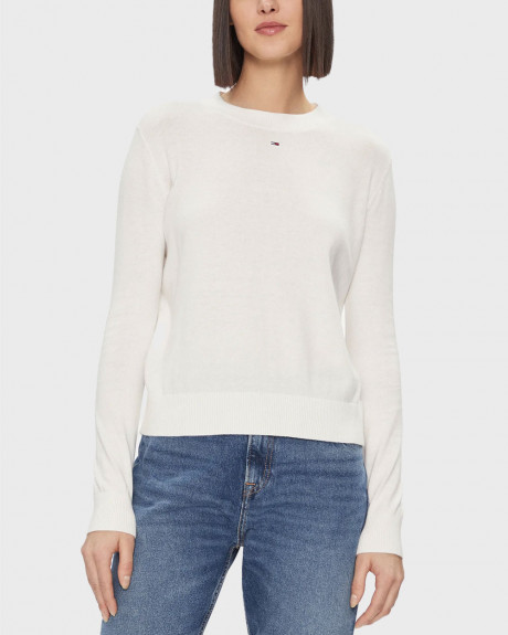 TOMMY JEANS ΓΥΝΑΙΚΕΙΟ ΠΟΥΛΟΒΕΡ ΚΑΝΟΝΙΚΗ ΓΡΑΜΜΗ - DW0DW17254 - sagiakos ...