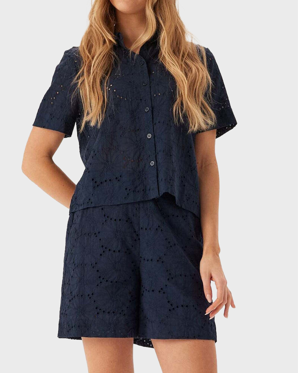 VERO MODA ΓΥΝΑΙΚΕΙΟ ΚΟΝΤΟΜΑΝΙΚΟ ΠΟΥΚΑΜΙΣΟ BRODERIE - 10324269 ...