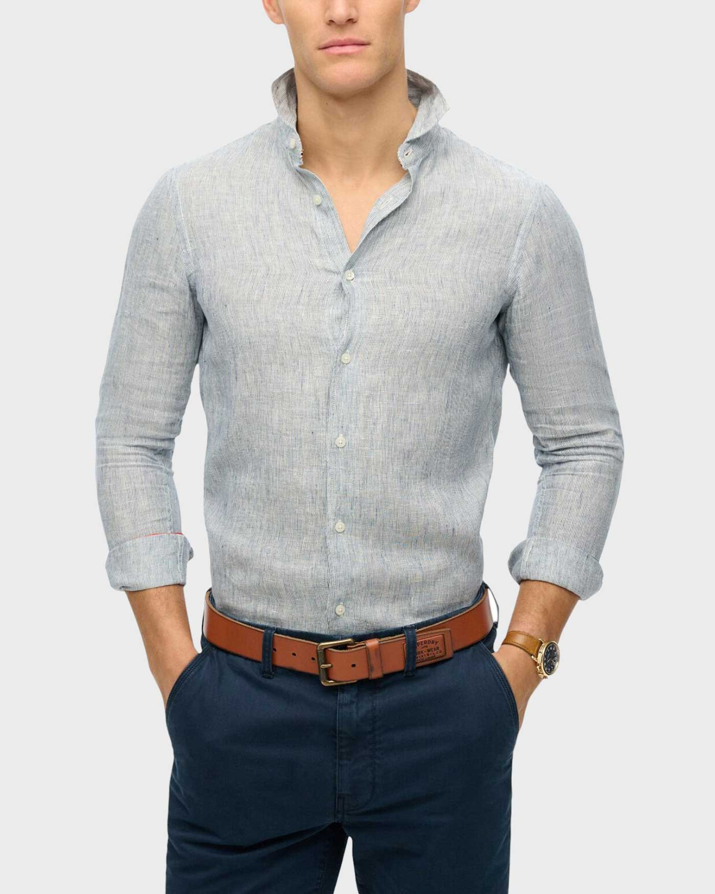 SUPERDRY VACATION LINEN ΑΝΔΡΙΚΟ ΛΙΝΟ ΠΟΥΚΑΜΙΣΟ - M4010995A - sagiakos ...
