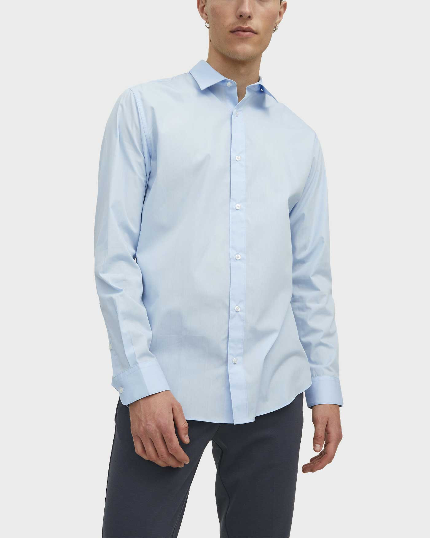 JACK & JONES ΑΝΔΡΙΚΟ ΠΟΥΚΑΜΙΣΟ ΣΤΕΝΗ ΓΡΑΜΜΗ - 12187222 - sagiakos-stores.gr