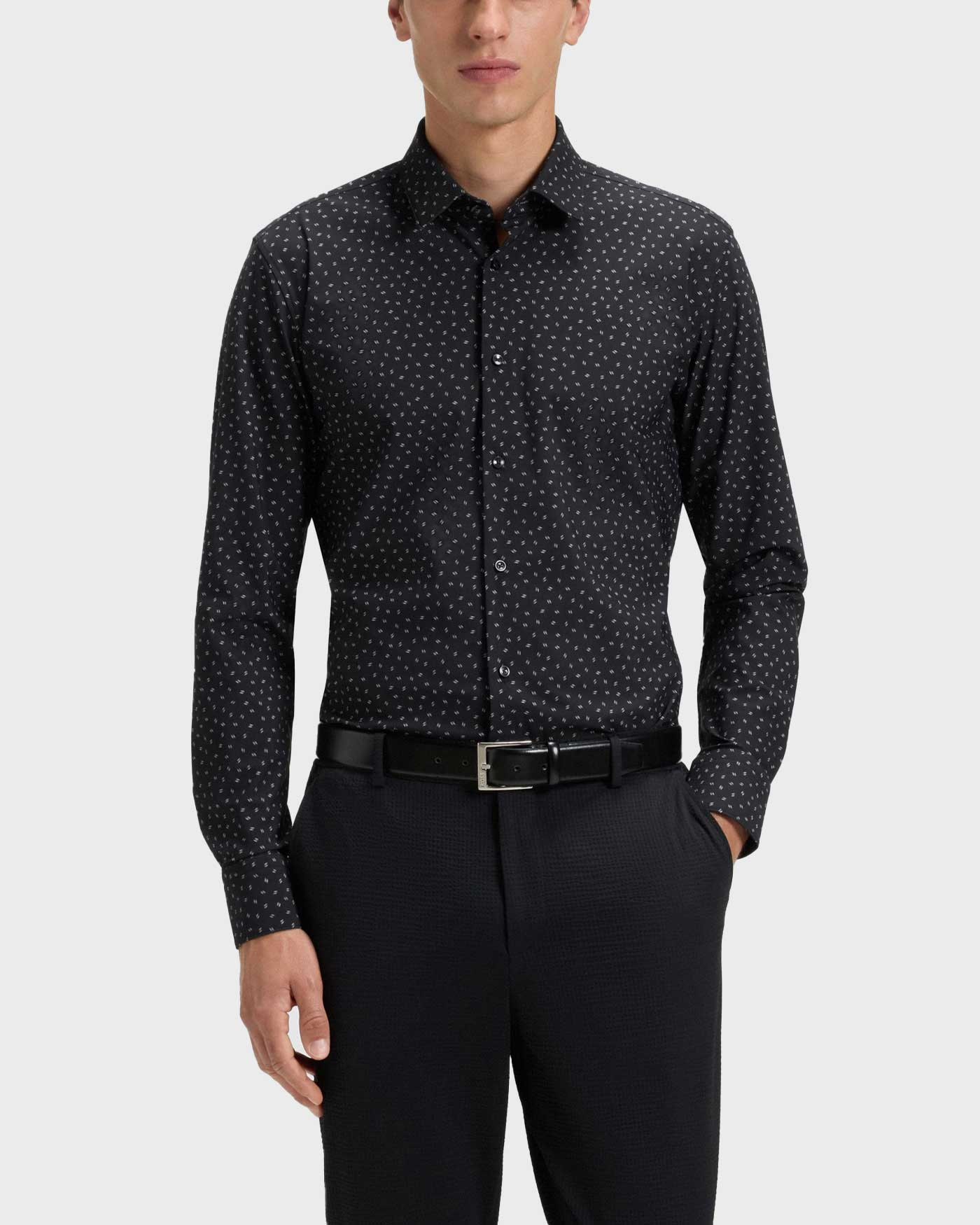 BOSS P-HANK ΑΝΔΡΙΚΟ ΠΟΥΚΑΜΙΣΟ ΣΤΕΝΗ ΓΡΑΜΜΗ - 50545306 - sagiakos-stores.gr